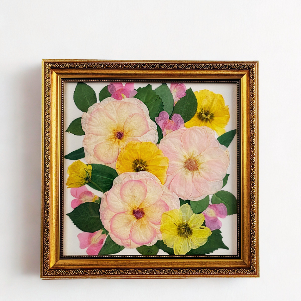 10x10 Ornate Gold Frame – Forgiven Flower